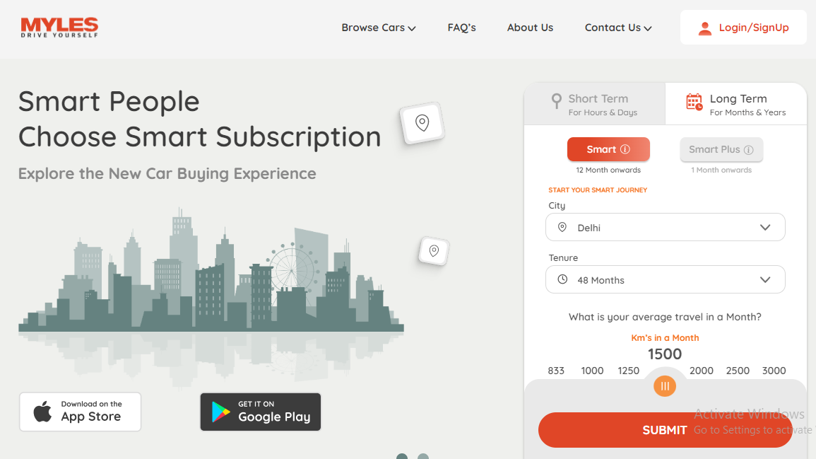 How to Smart Subscribe your Car with Myles? - Myles Car Rental ...