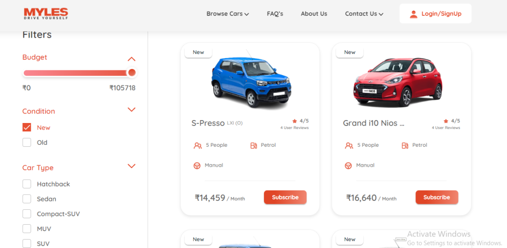 How to Smart Subscribe your Car with Myles? - Myles Car Rental ...