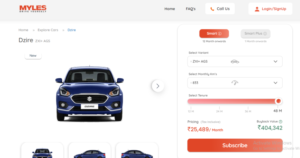 How to Smart Subscribe your Car with Myles? - Myles Car Rental ...